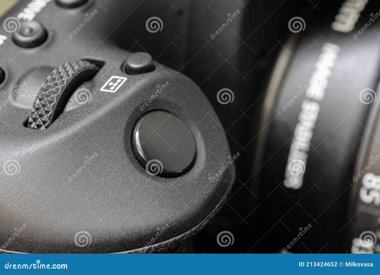 The Shot Button of a Digital Photo Camera Stock Photo - Image of ...