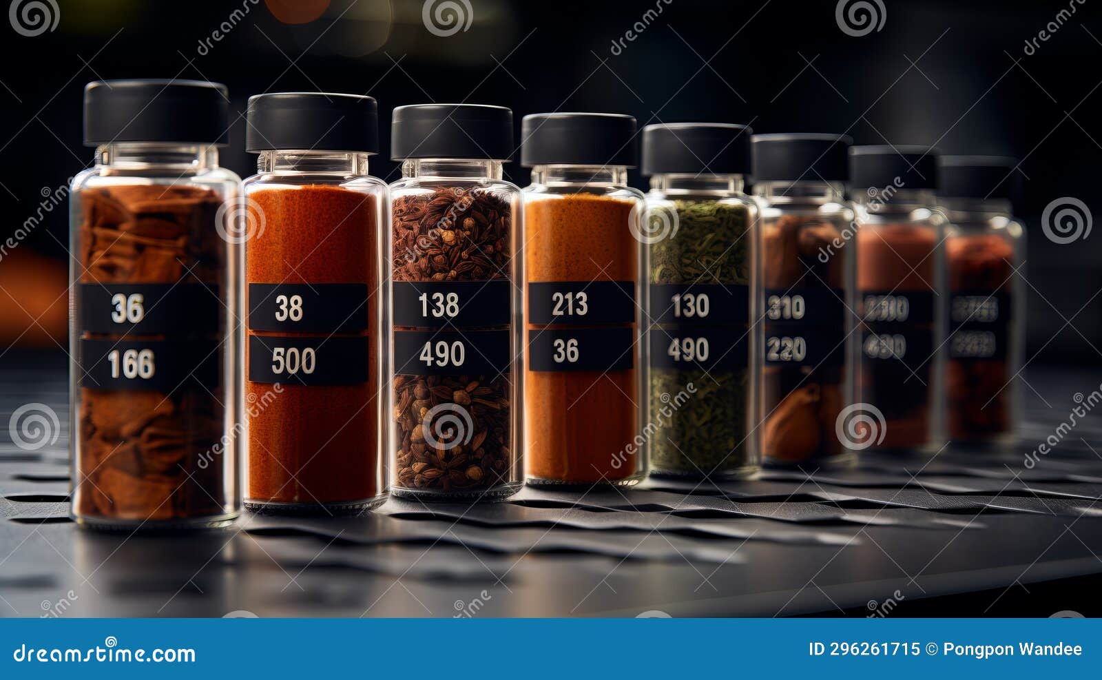 Containers With Spice And Seasoning For Food Flavour Vector Set ...
