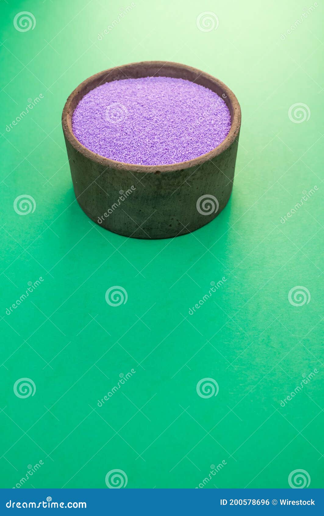 Shot of Colored Violet Sand in a Bowl Stock Photo - Image of backdrop ...
