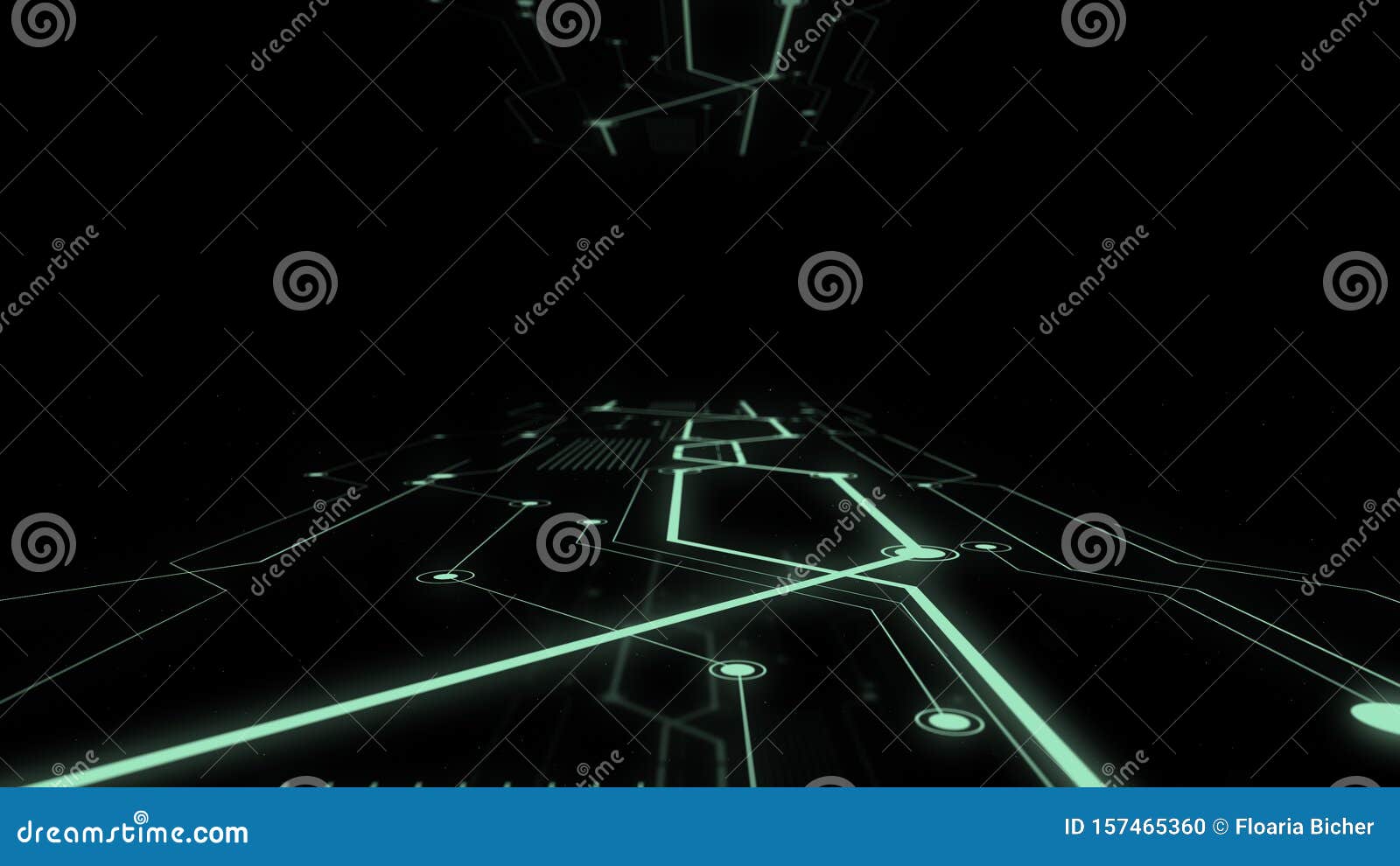 Shot of Corridor in Working Data Center Full of Servers and High Tech ...