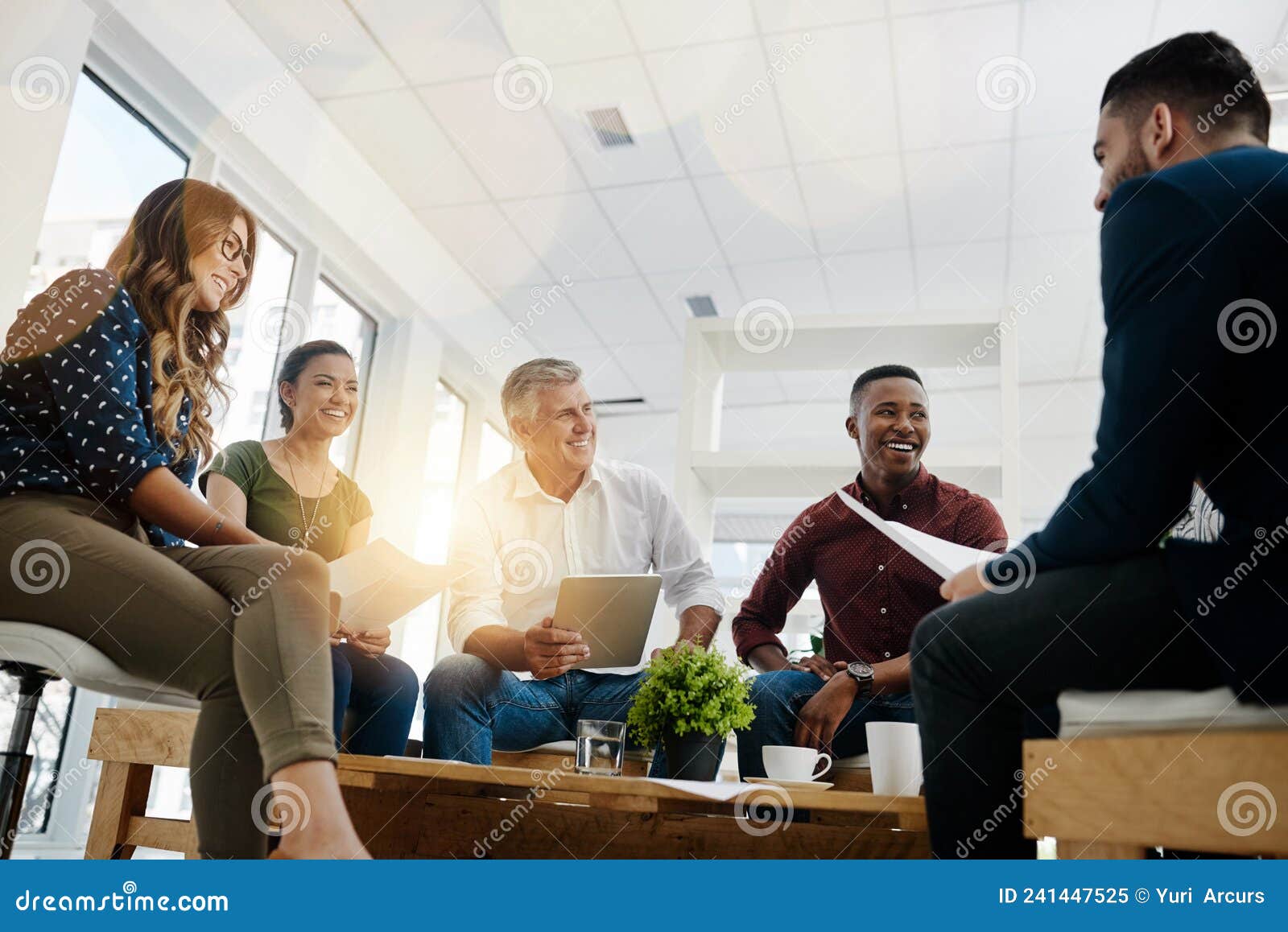 All Minds Together Make for the Ultimate Creativity. Shot of Creative ...