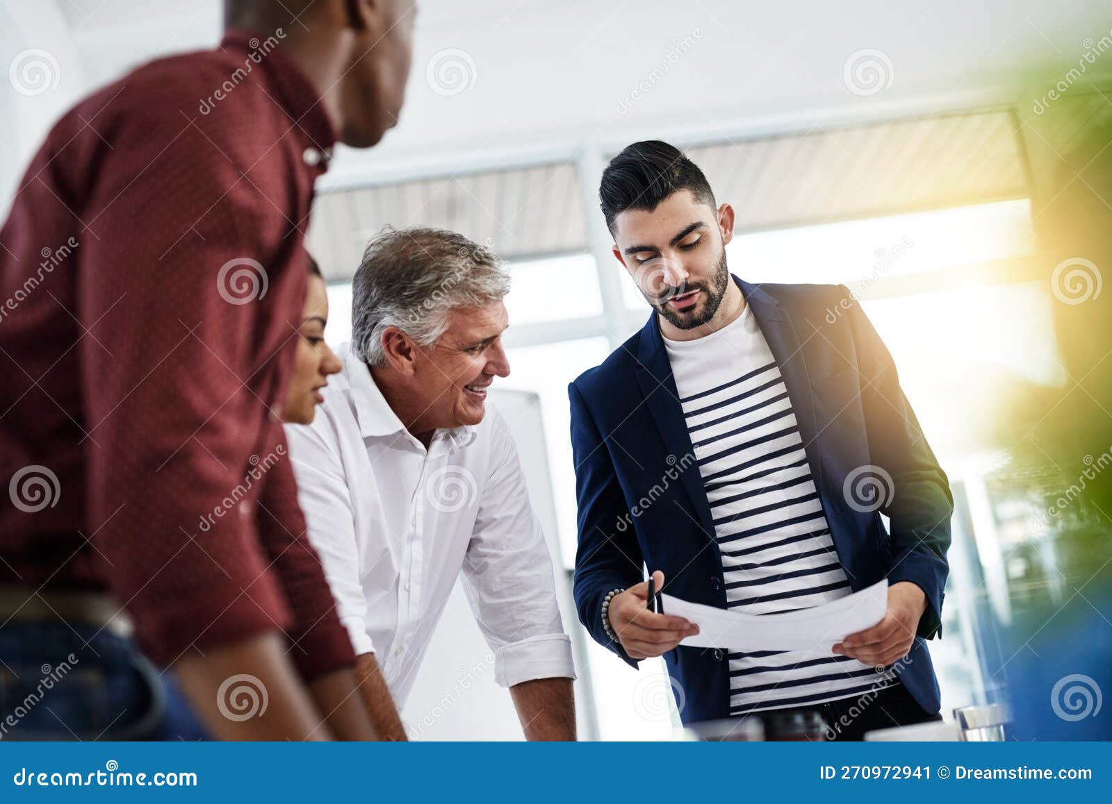 Creativity is Intelligence Having Fun. Shot of Creative Employees ...