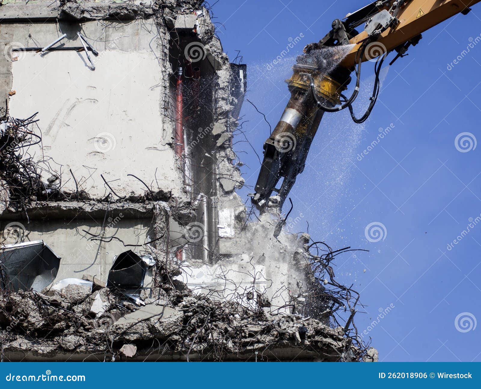 Shot of the Demolition Contractor Stock Photo - Image of water, safety ...