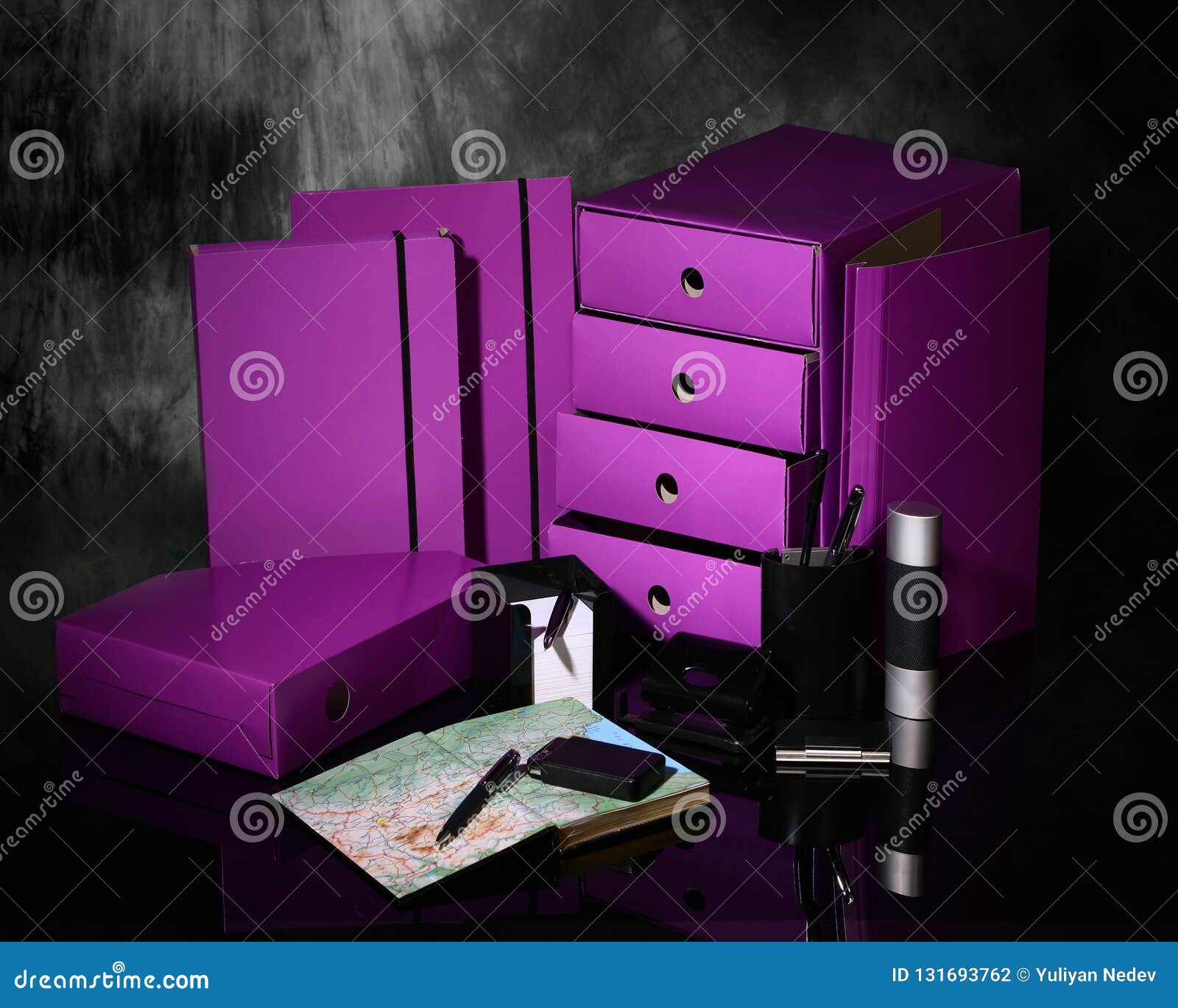 A Shot of Different Types of Purple Packaging Stock Photo - Image of ...