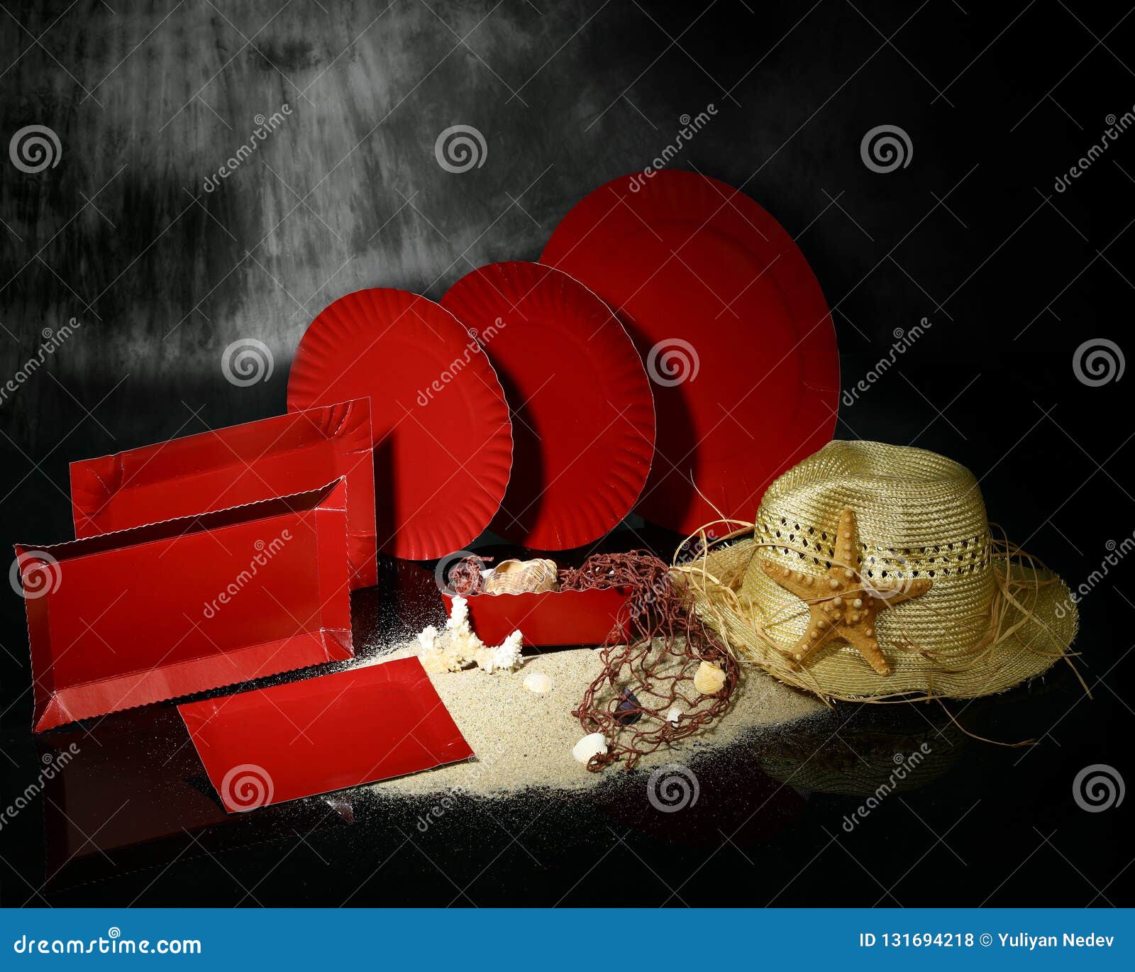 A Shot of Different Types of Red Packaging Stock Photo - Image of ...