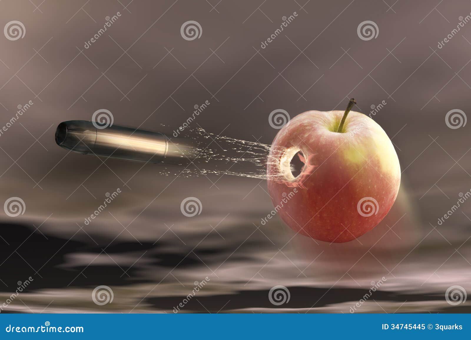 Shot stock illustration. Illustration of graphic, surrealistic - 34745445