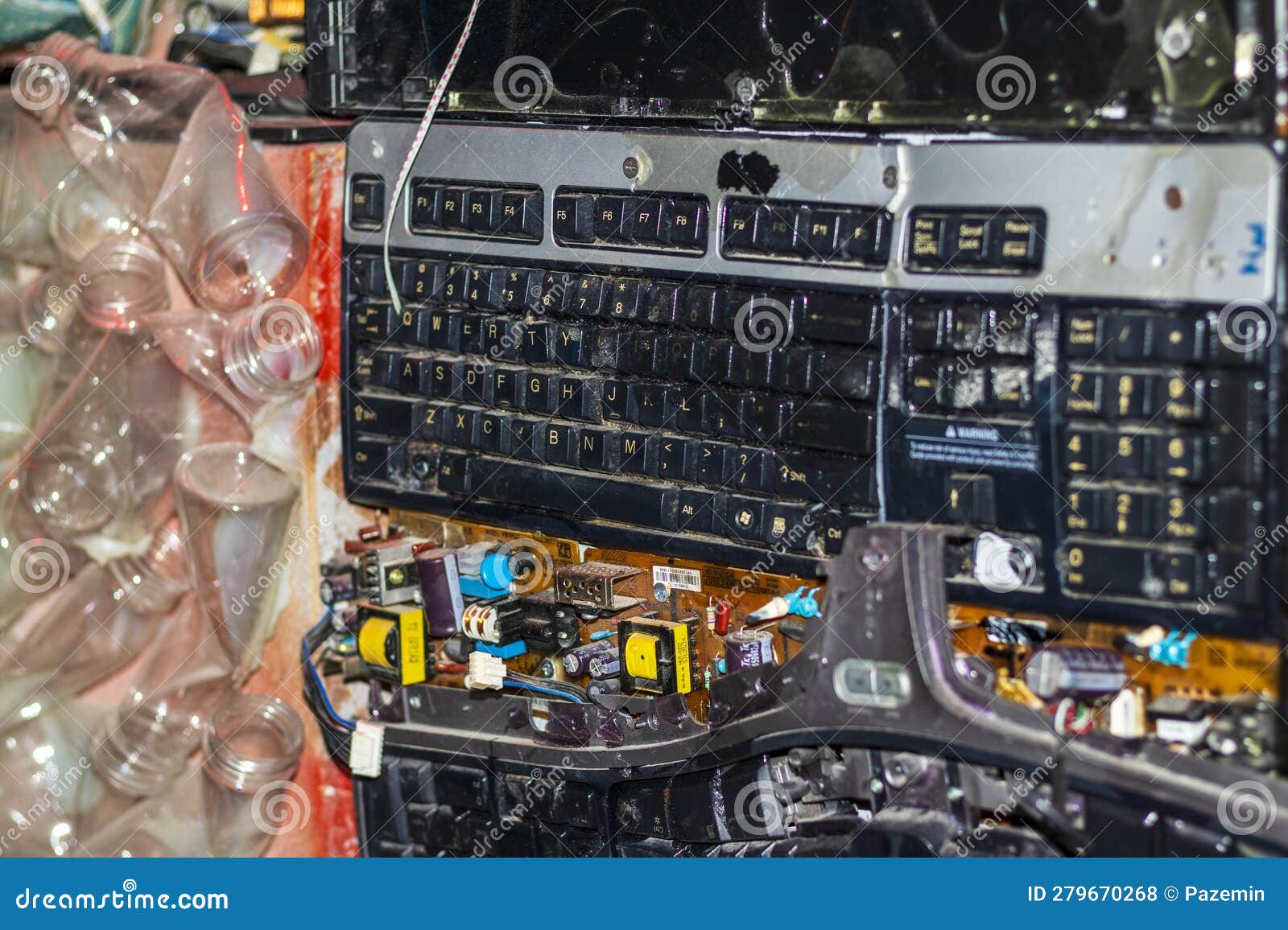 Shot of Disposed Plastic Items Scrap. Environment Stock Photo - Image ...