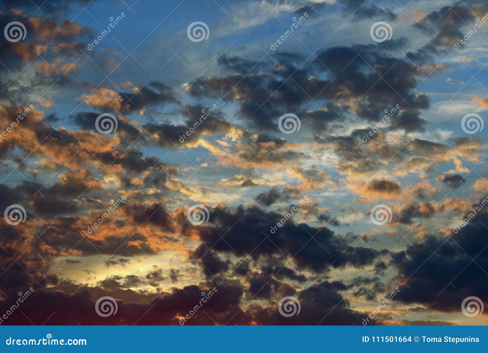 Shot of a Dramatic Sunset. stock photo. Image of evening - 111501664