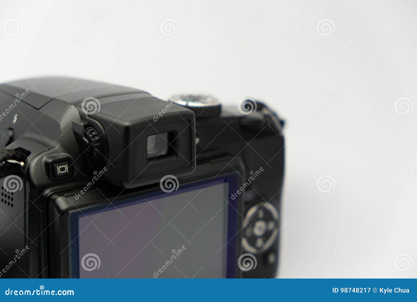 DSLR camera stock image. Image of wireless, side, white - 98748217