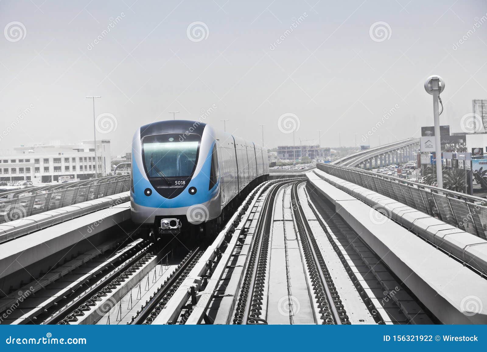 Shot of an Electric Train in a Railway Stock Photo - Image of ...
