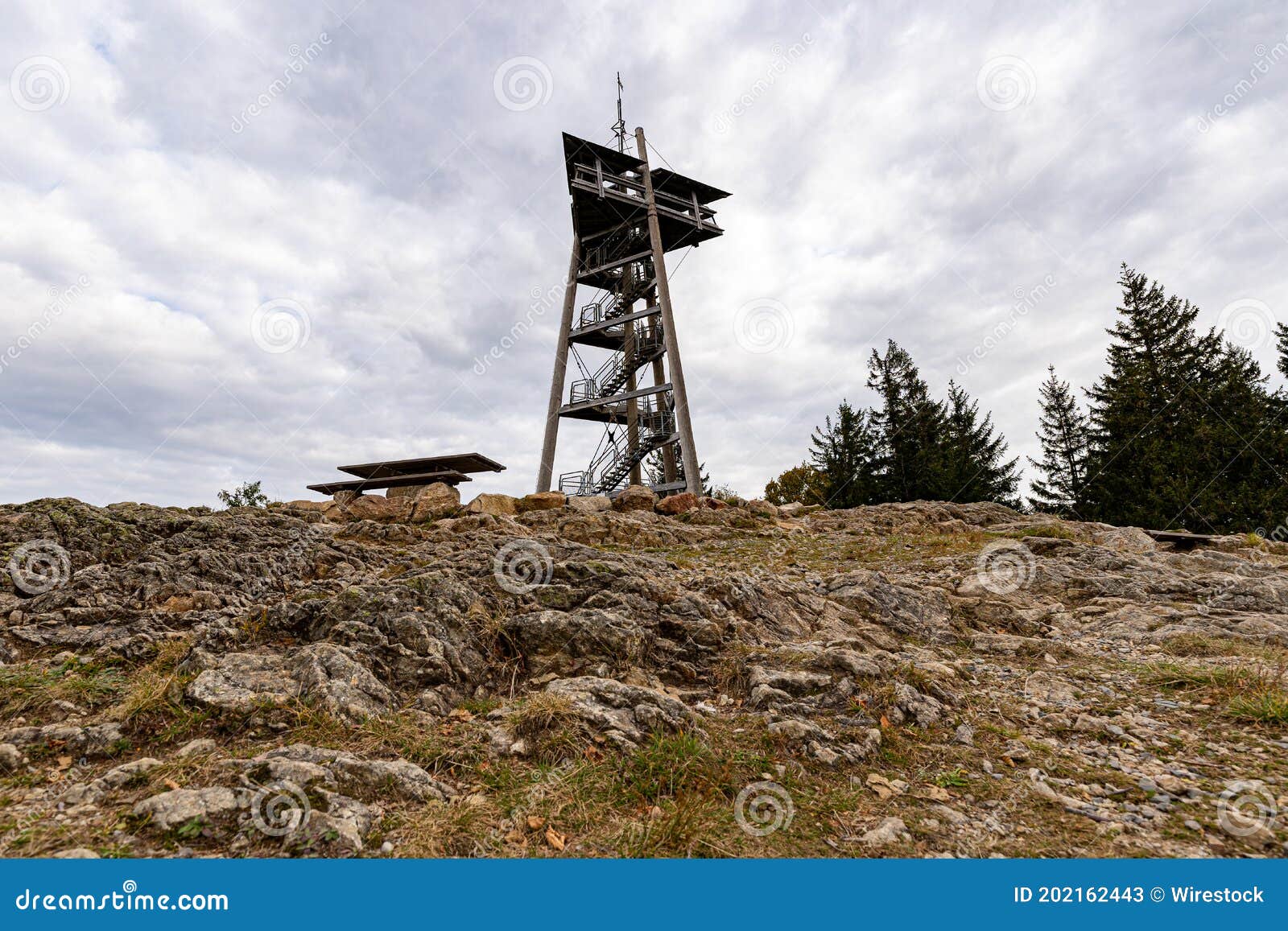 Shot of the Eugen-Keidel Tower of Germany Stock Image - Image of ...