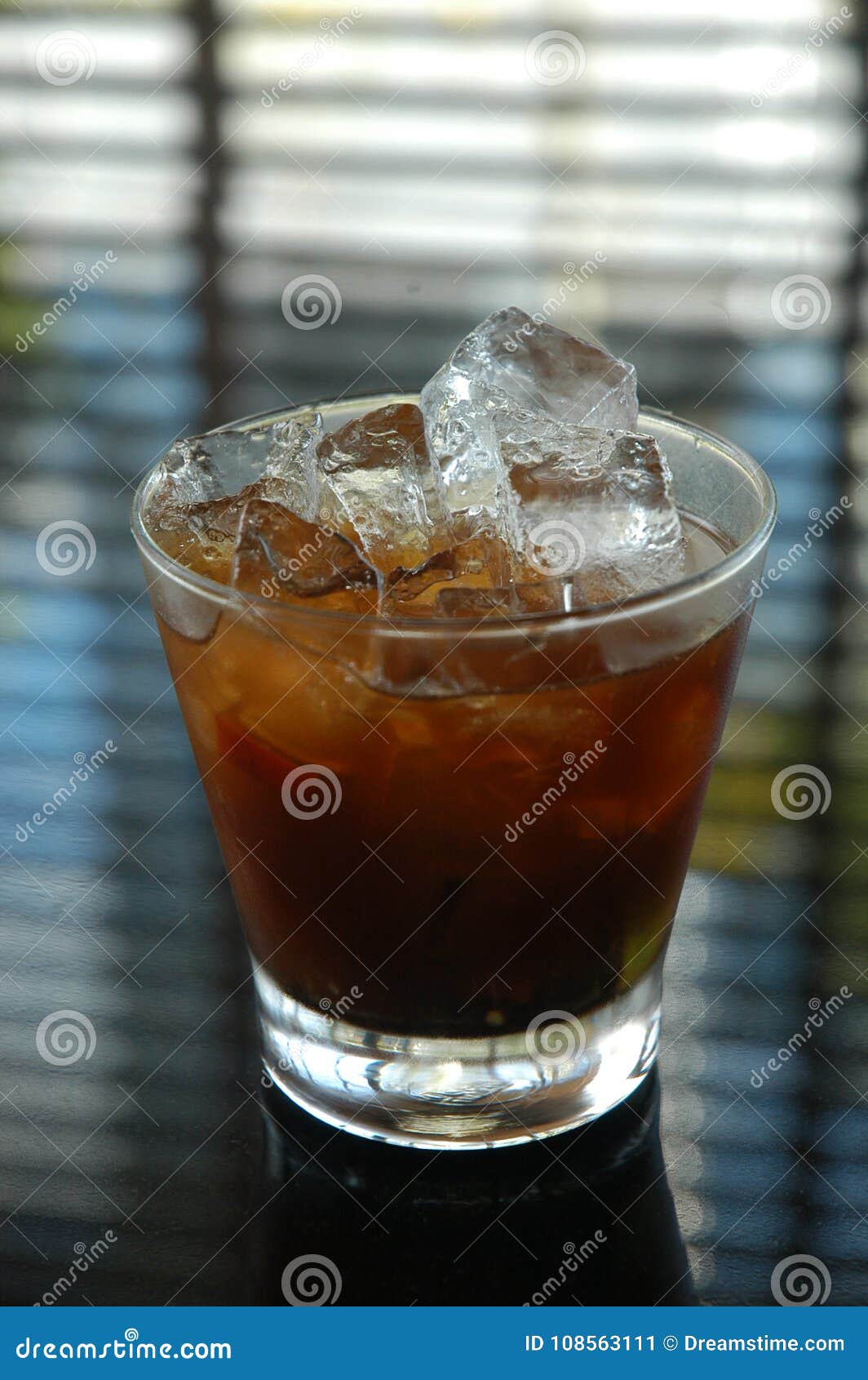 Rum and coke with ice stock image. Image of whitemartiniwithlime ...