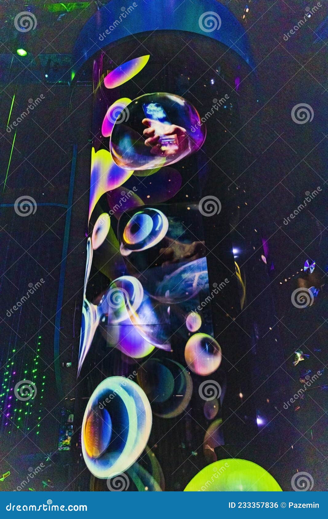 Shot of a Futuristic Colorful Hologram. Tech Editorial Photo - Image of ...