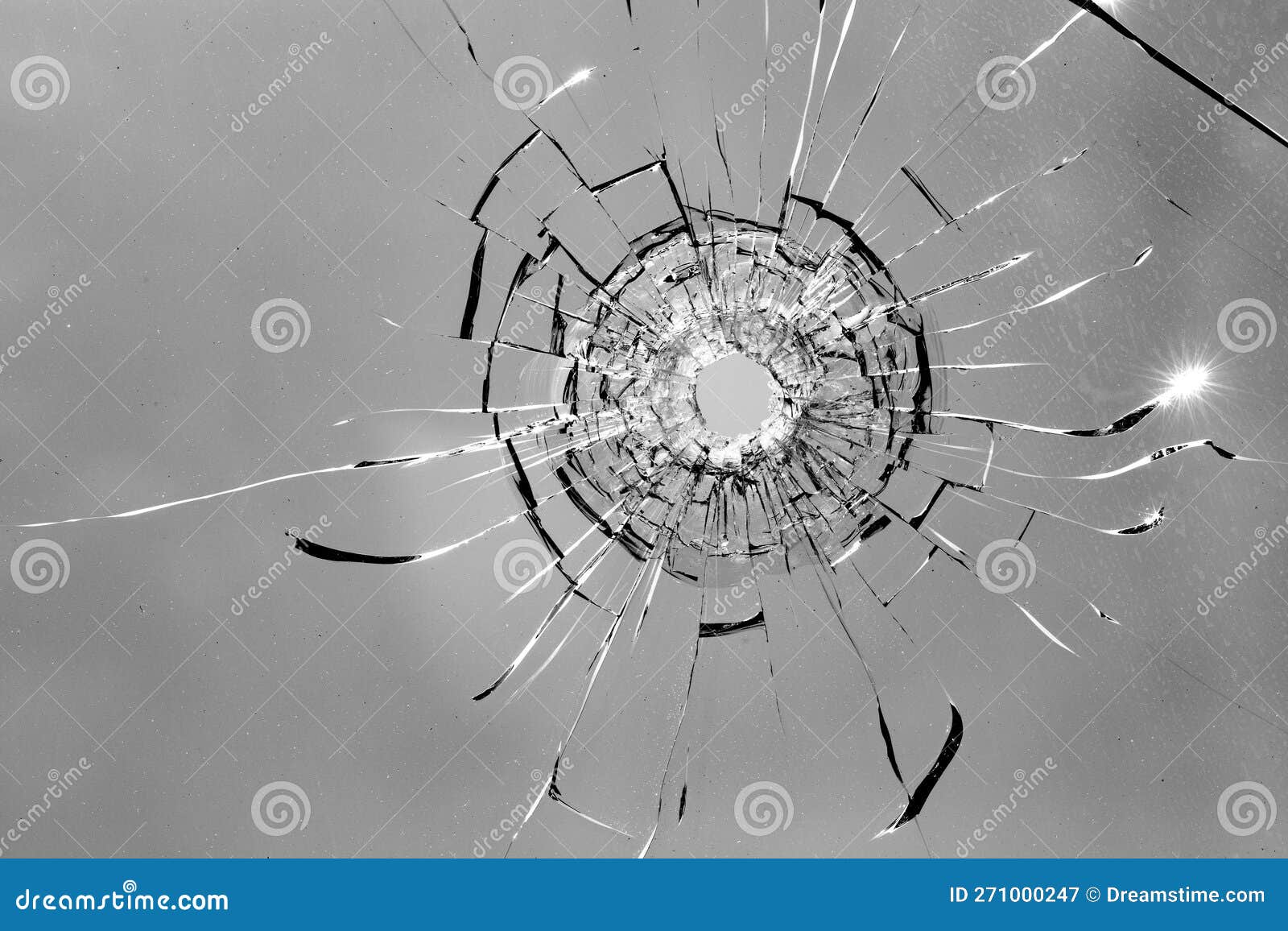 Shot through Glass: the Aftermath of a Shooting Stock Image - Image of ...