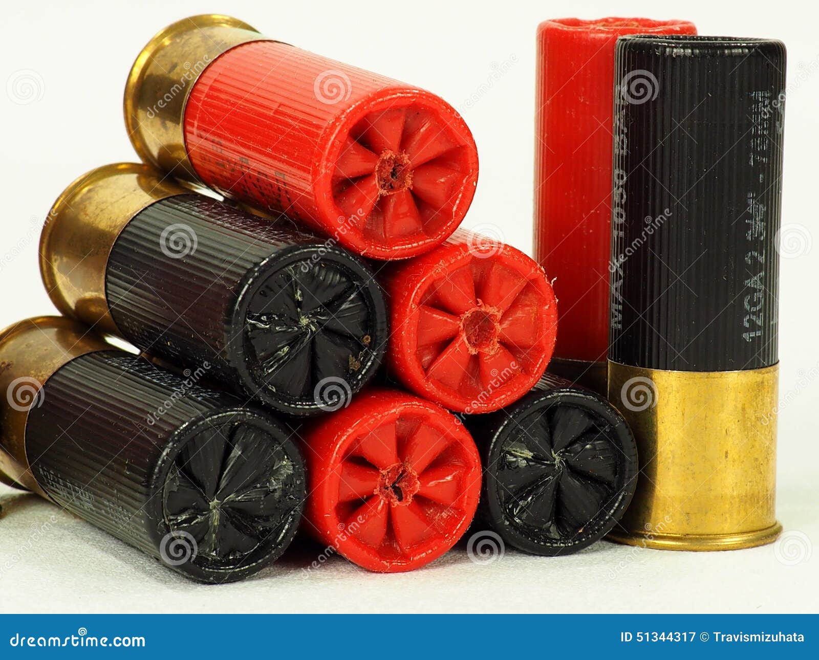 Shot gun shells stock image. Image of shot, ammo, ammunition - 51344317