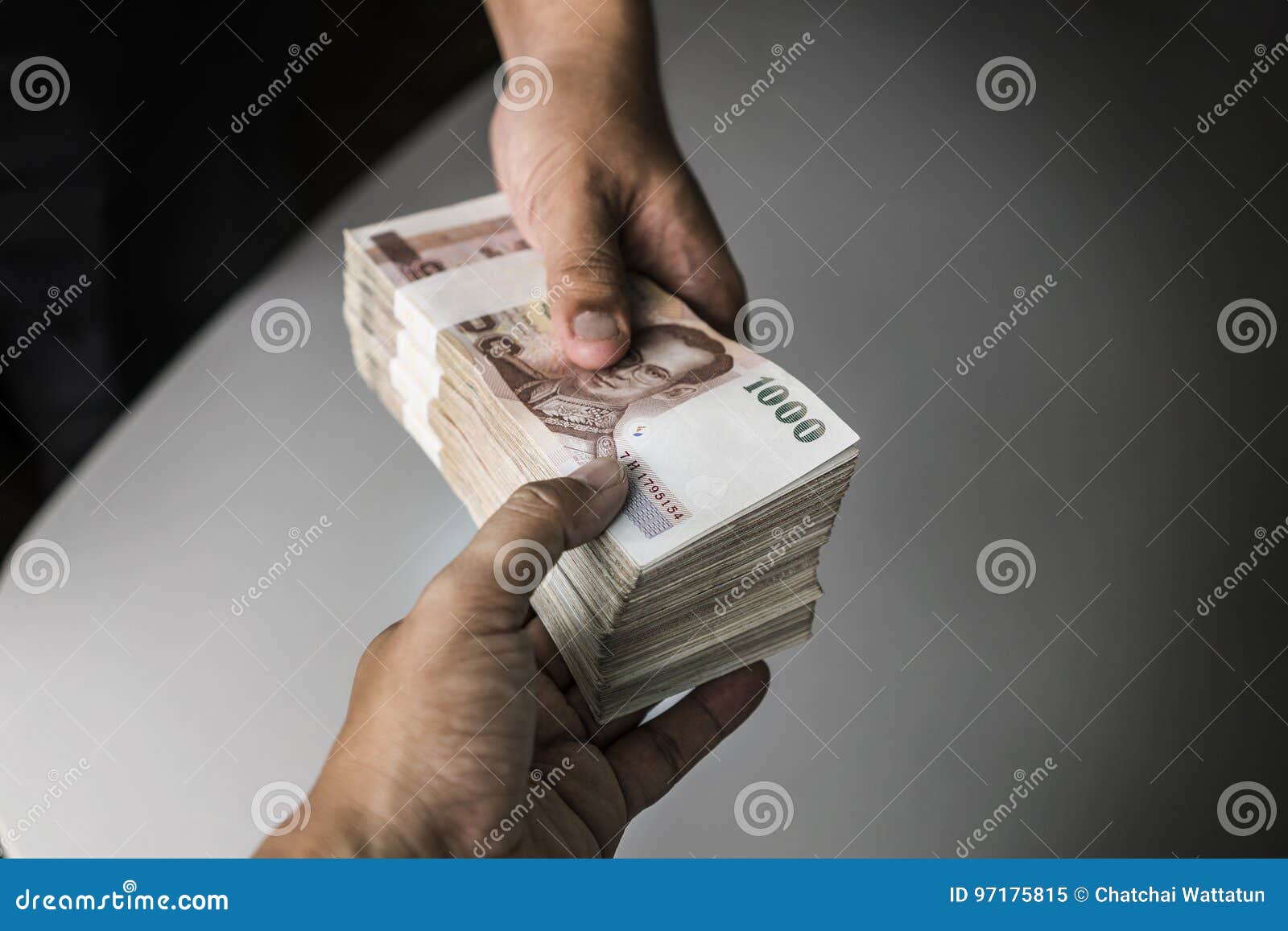 Shot Of Handover Money Stack. Stock Photography | CartoonDealer.com ...