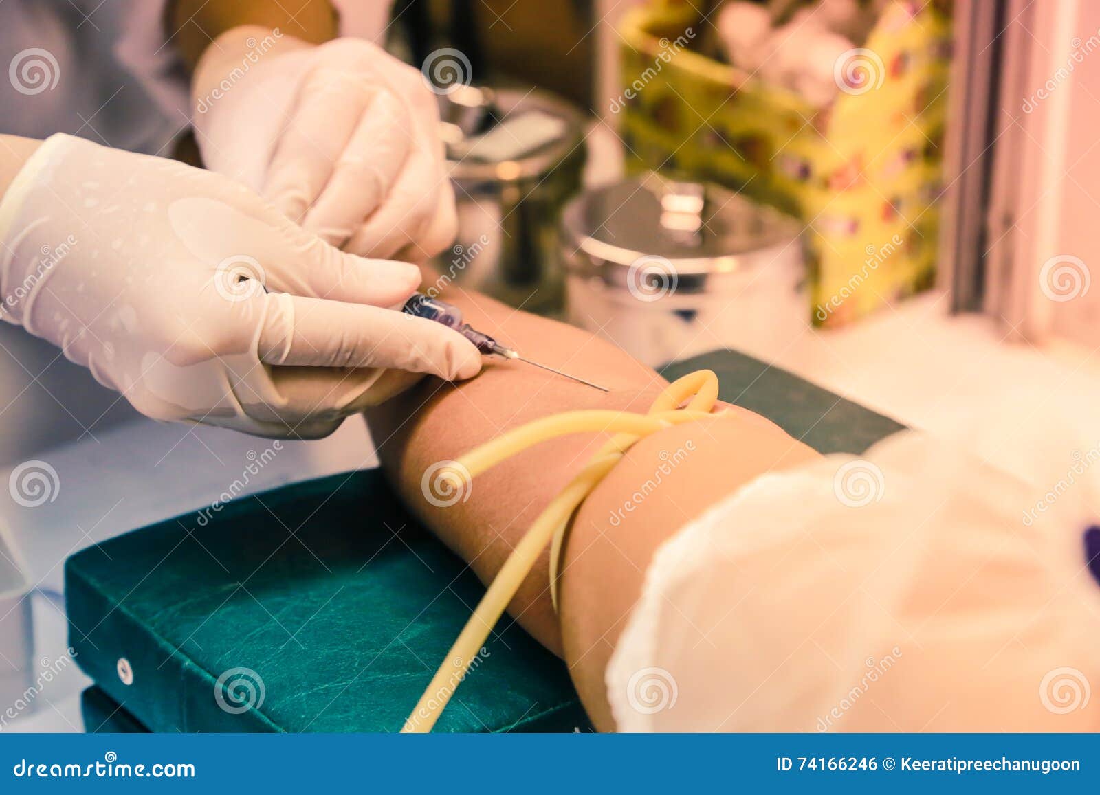 Shot of Human Hands Making an Injection with a Syringe Stock Photo ...