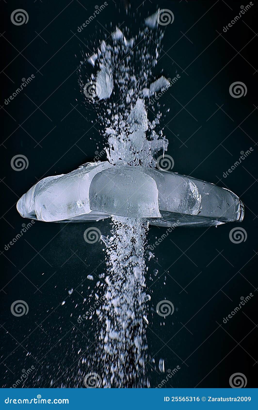Shot in the ice stock photo. Image of destruction, popular - 25565316