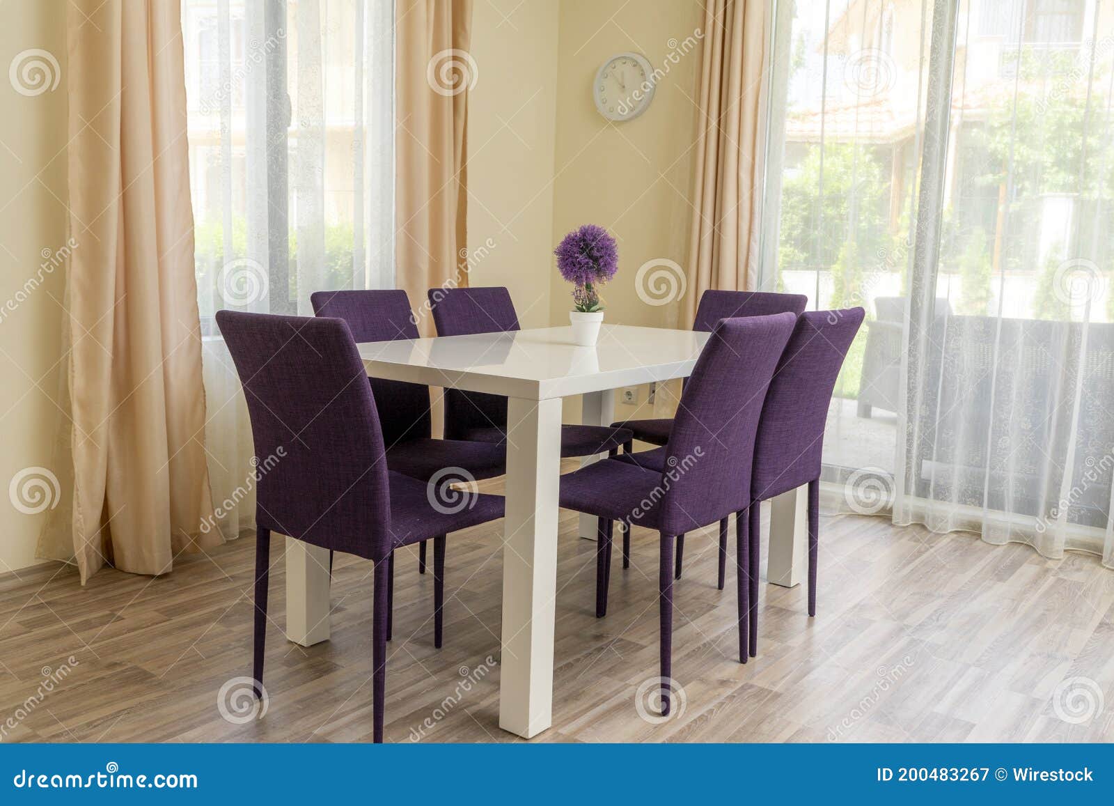 Shot of the Interior Design Stock Image - Image of table, apartment ...