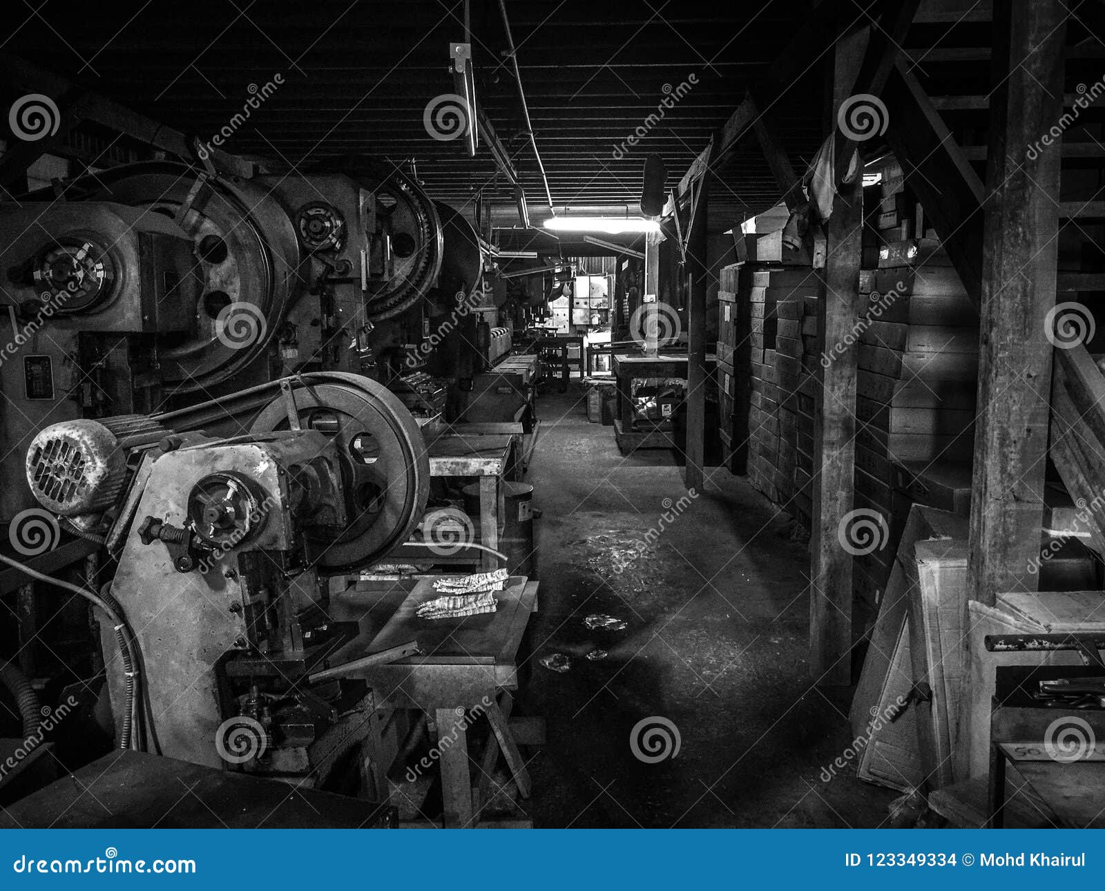 Old Machine stock photo. Image of building, oldfactory - 123349334