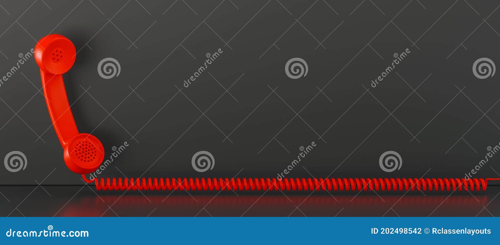 Shot of a Landline Telephone Receiver with Copy Space for Individual ...
