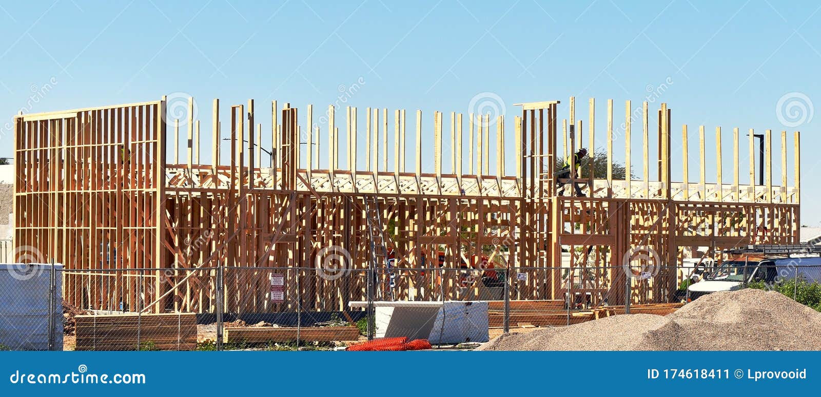 Construction Site for Office Building Stock Image - Image of outdoors ...