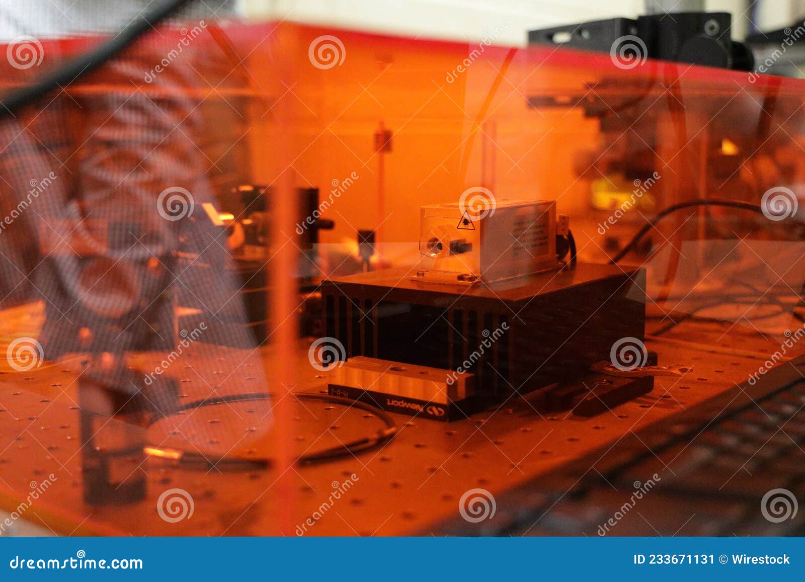 Shot of a Laser in a Laboratory Stock Image - Image of analyze, science ...