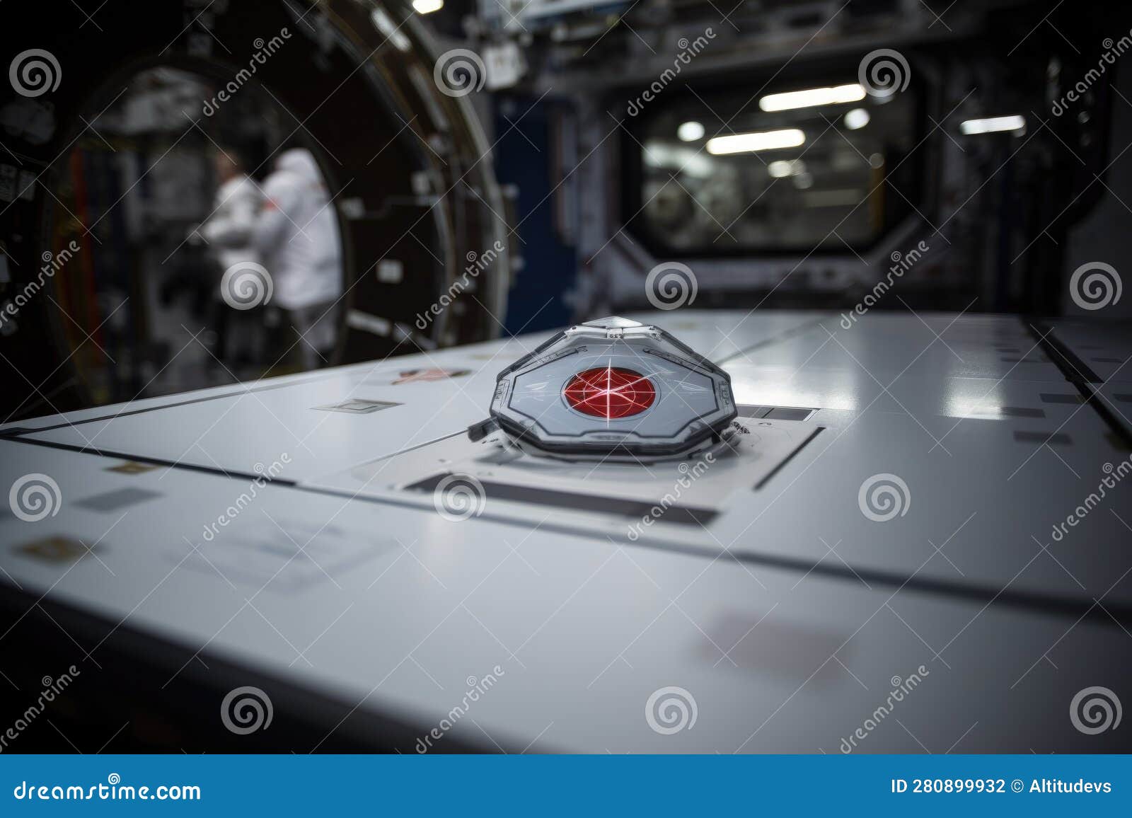 Shot of a Logo at Space Station Stock Illustration - Illustration of ...