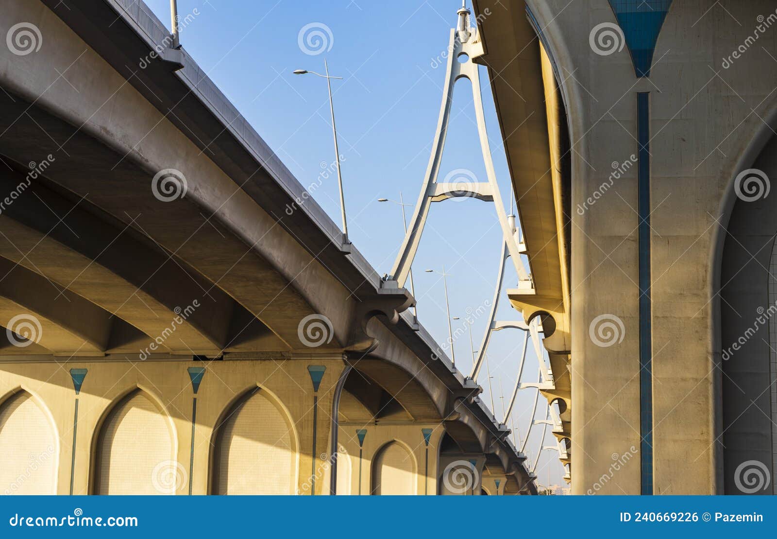 Shot of a Masts of Flyover Bridge. City Stock Photo - Image of flyover ...