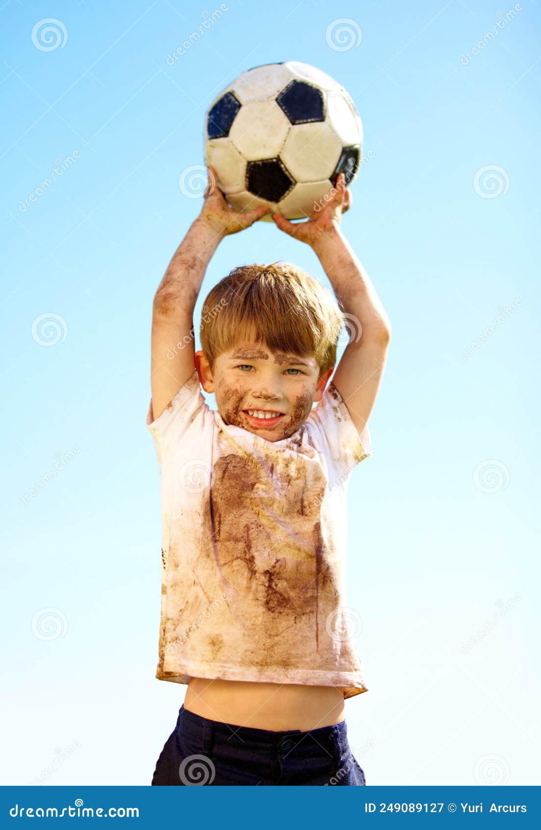 Kids Will Be Kids. Shot of Messy Children Playing Outdoors. Stock Image ...