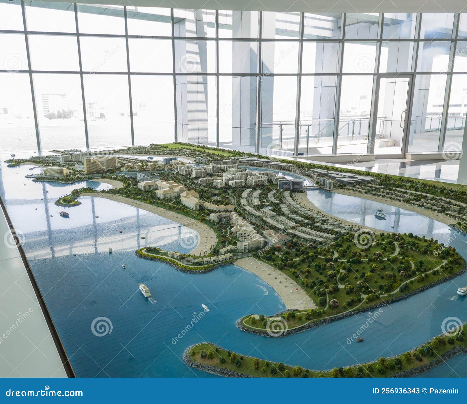 Shot of a Model of a Property Development. Concept Stock Image - Image ...