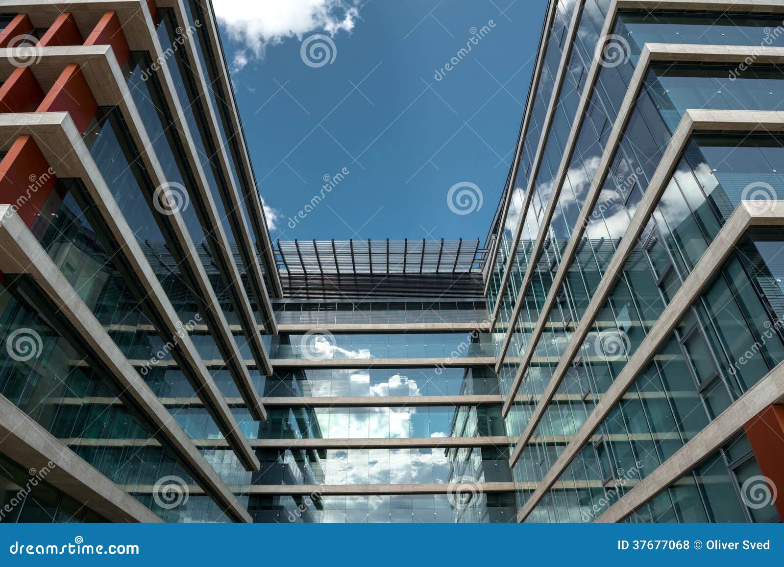 Shot of modern building stock photo. Image of center - 37677068
