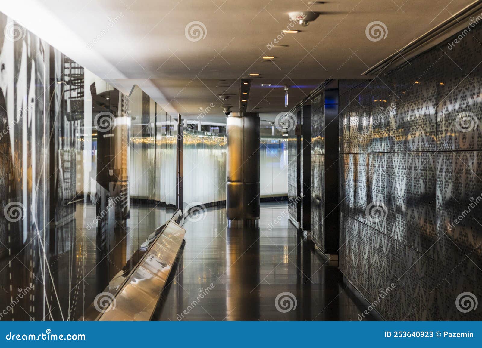 Shot of Modern Hallway . Interior Stock Image - Image of hallway ...