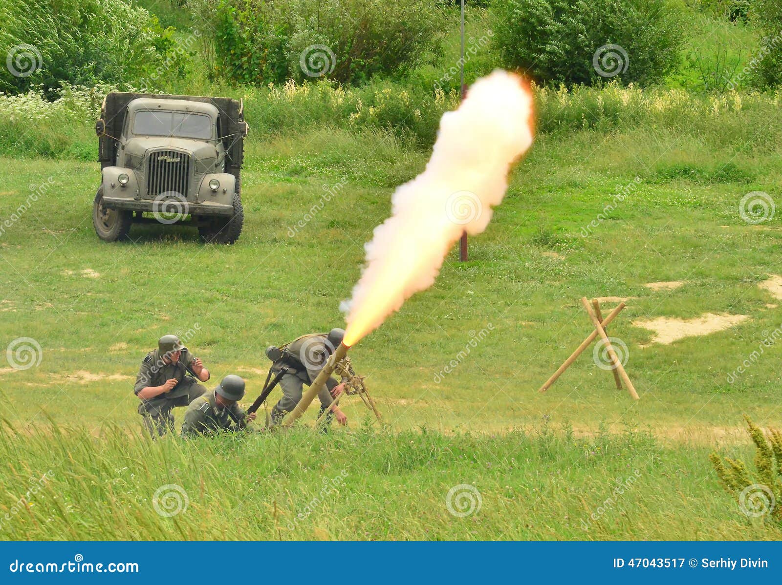 Shot mortar editorial photography. Image of army, soldier - 47043517