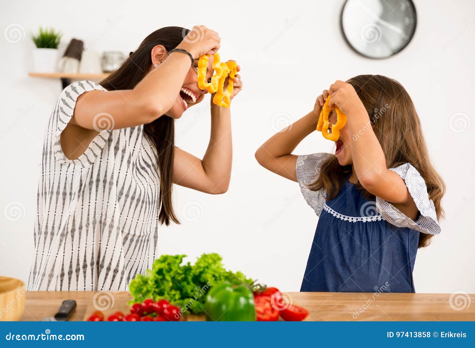 Having fun in the kitchen stock photo. Image of cook - 97413858