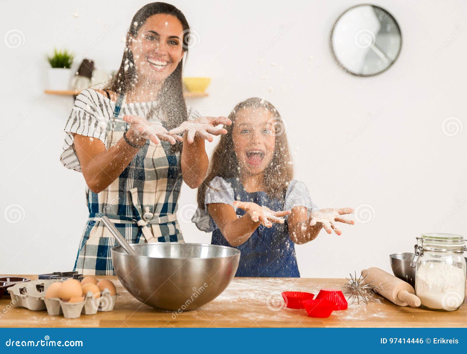 Learning to bake stock photo. Image of child, homemade - 97414446