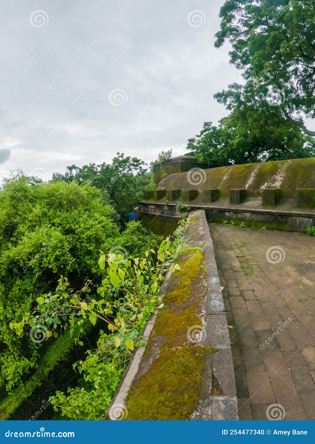 Shot of Old Stone Fort Structures Inside of Sewri Fort, Mumbai, India ...