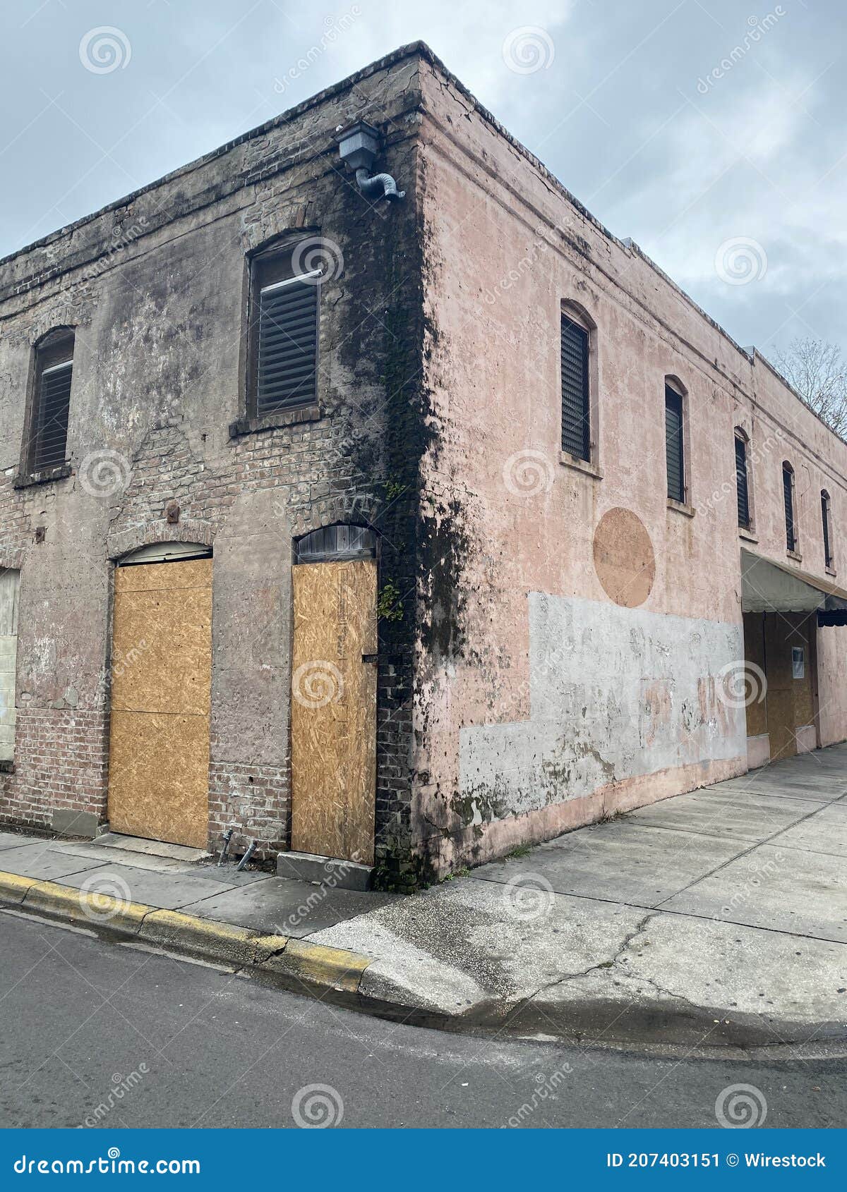 Shot of an Old Weathered Building Stock Image - Image of pattern ...