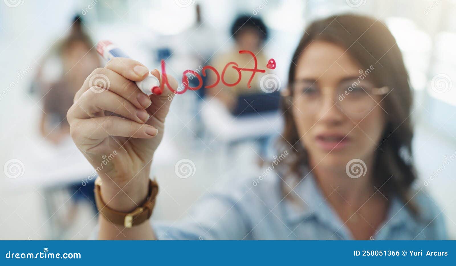 Education is Life Itself. Shot of a Professor Making Notes for Her ...