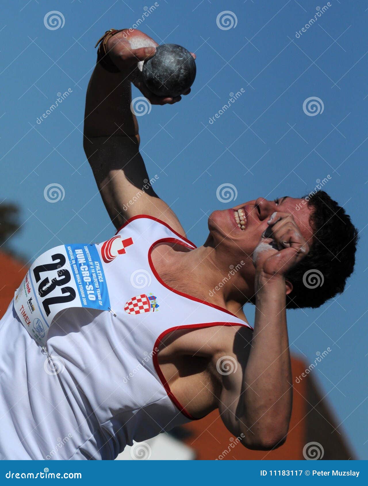 Shot put editorial photography. Image of kaposvar, body - 11183117