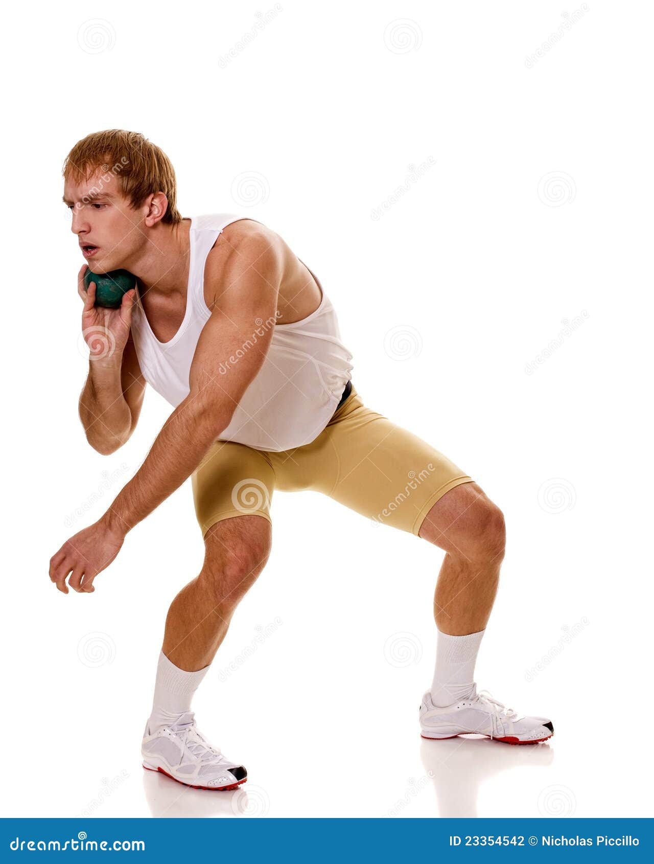 Shot Put stock photo. Image of person, shot, studio, sport - 23354542