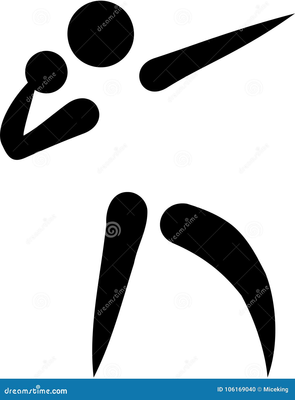 Shot put icon stock vector. Illustration of success - 106169040