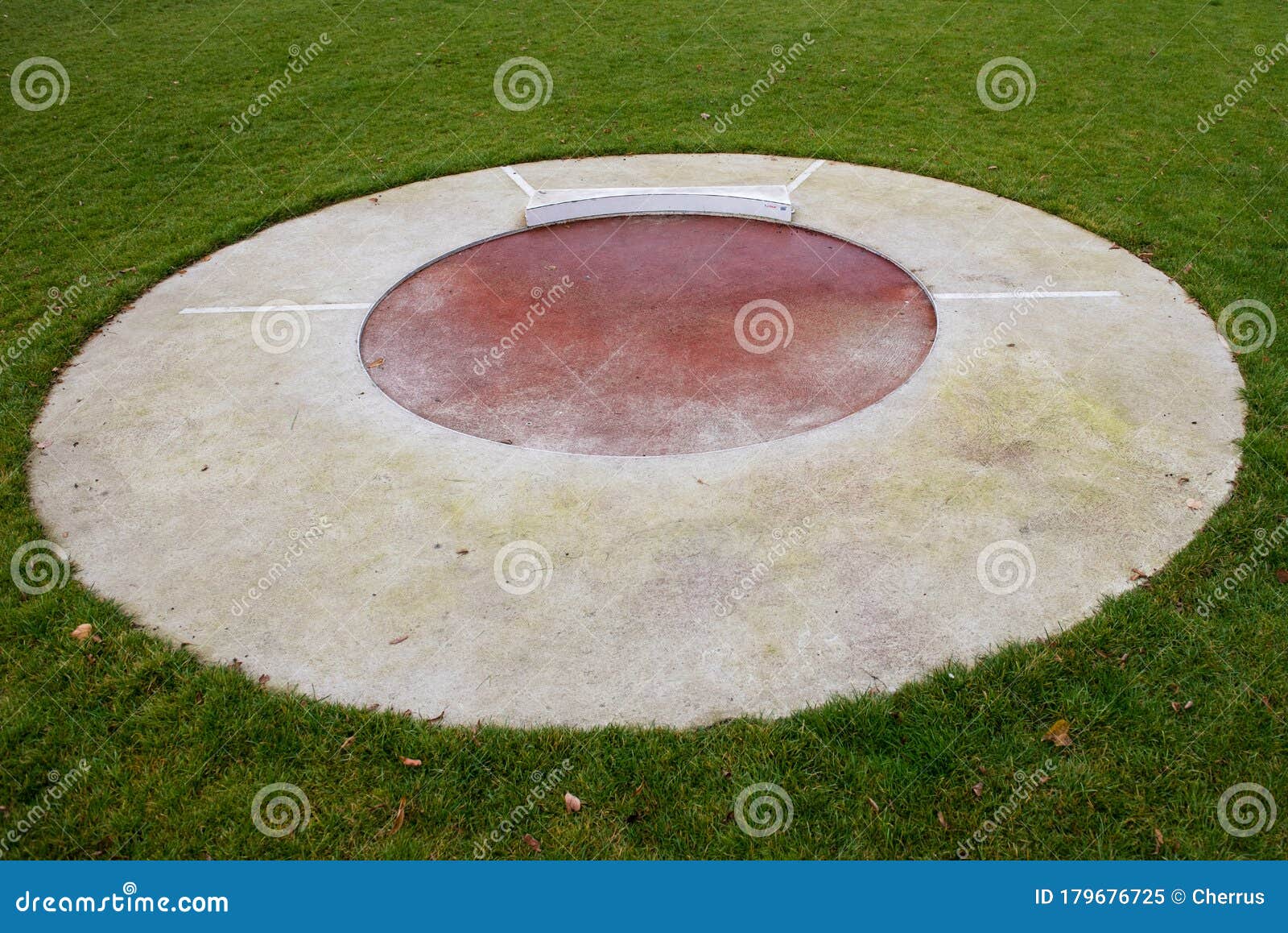 Shot Put Sector Area on the Stadium Stock Image - Image of colorful ...