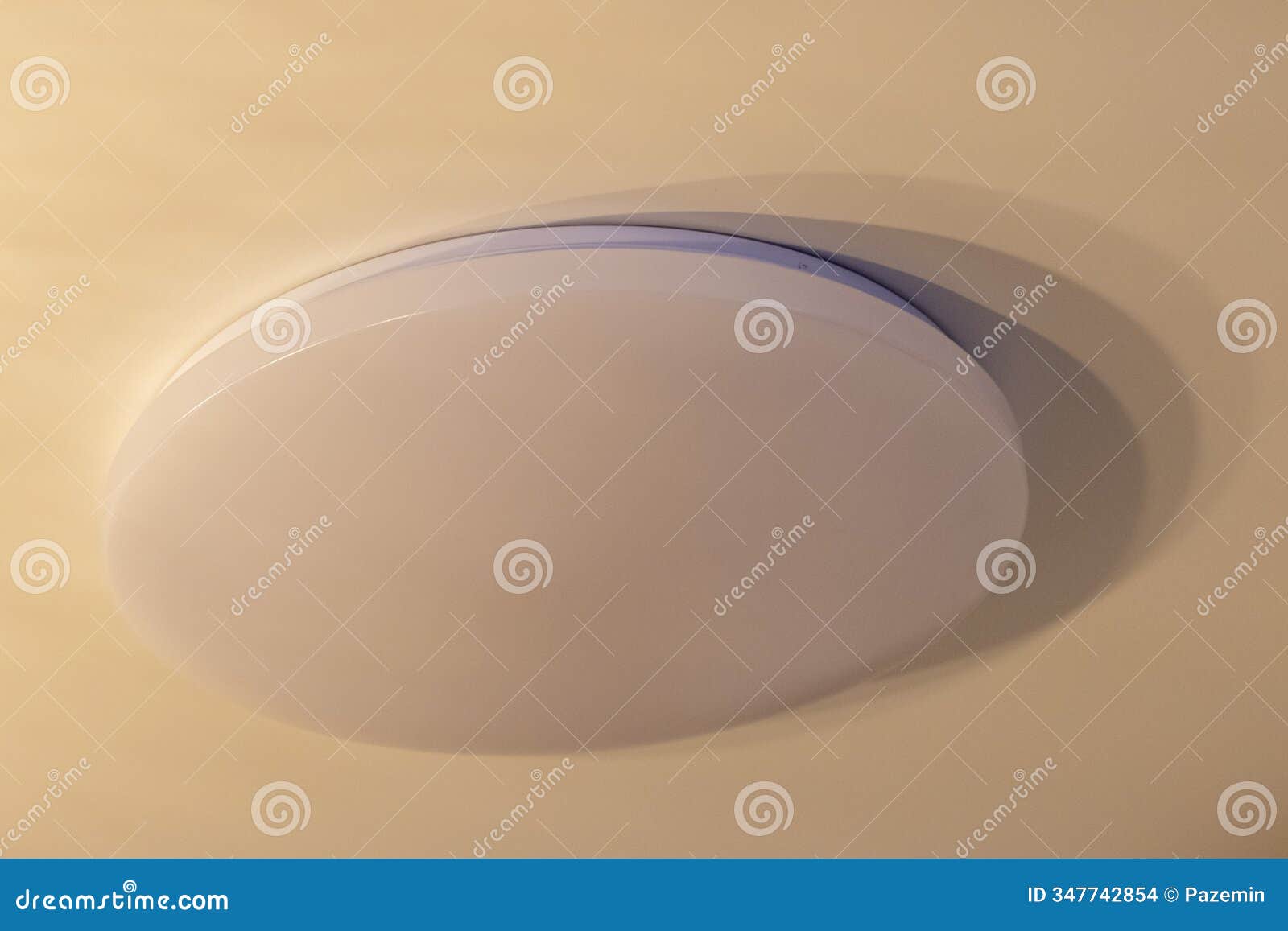 Shot of the Round Ceiling LED Light. Objects Stock Illustration ...