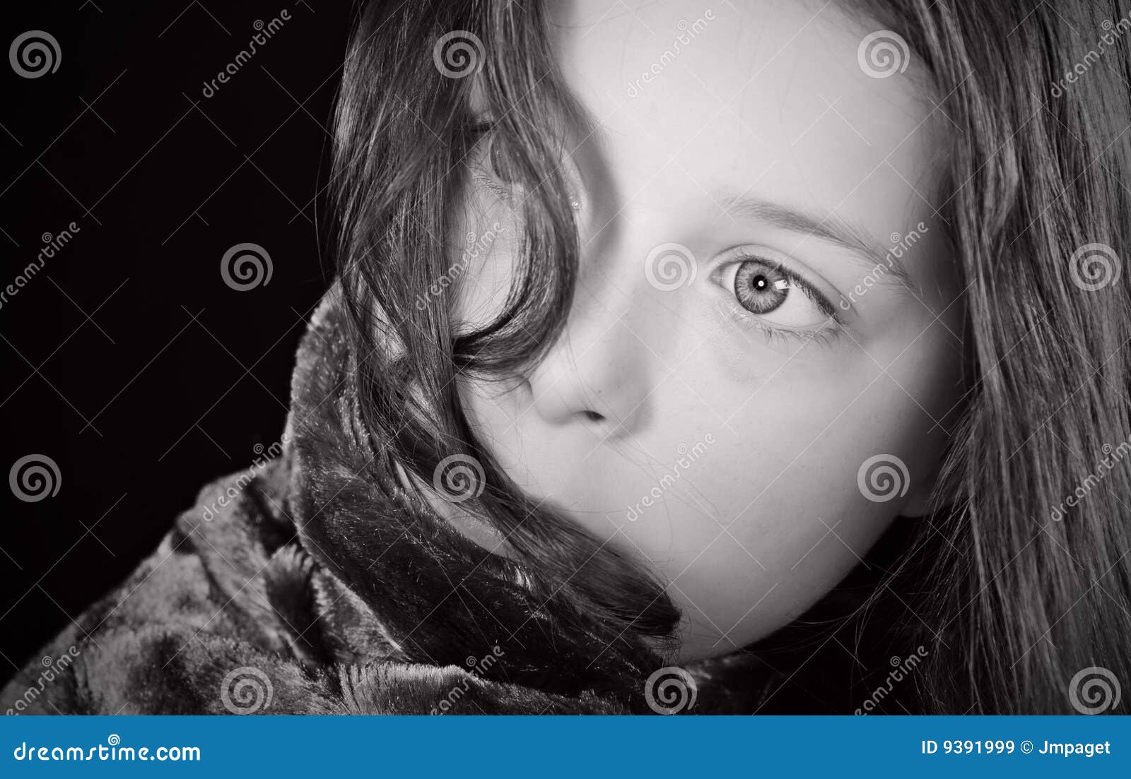 Shot of a Scared Child stock image. Image of innocence - 9391999