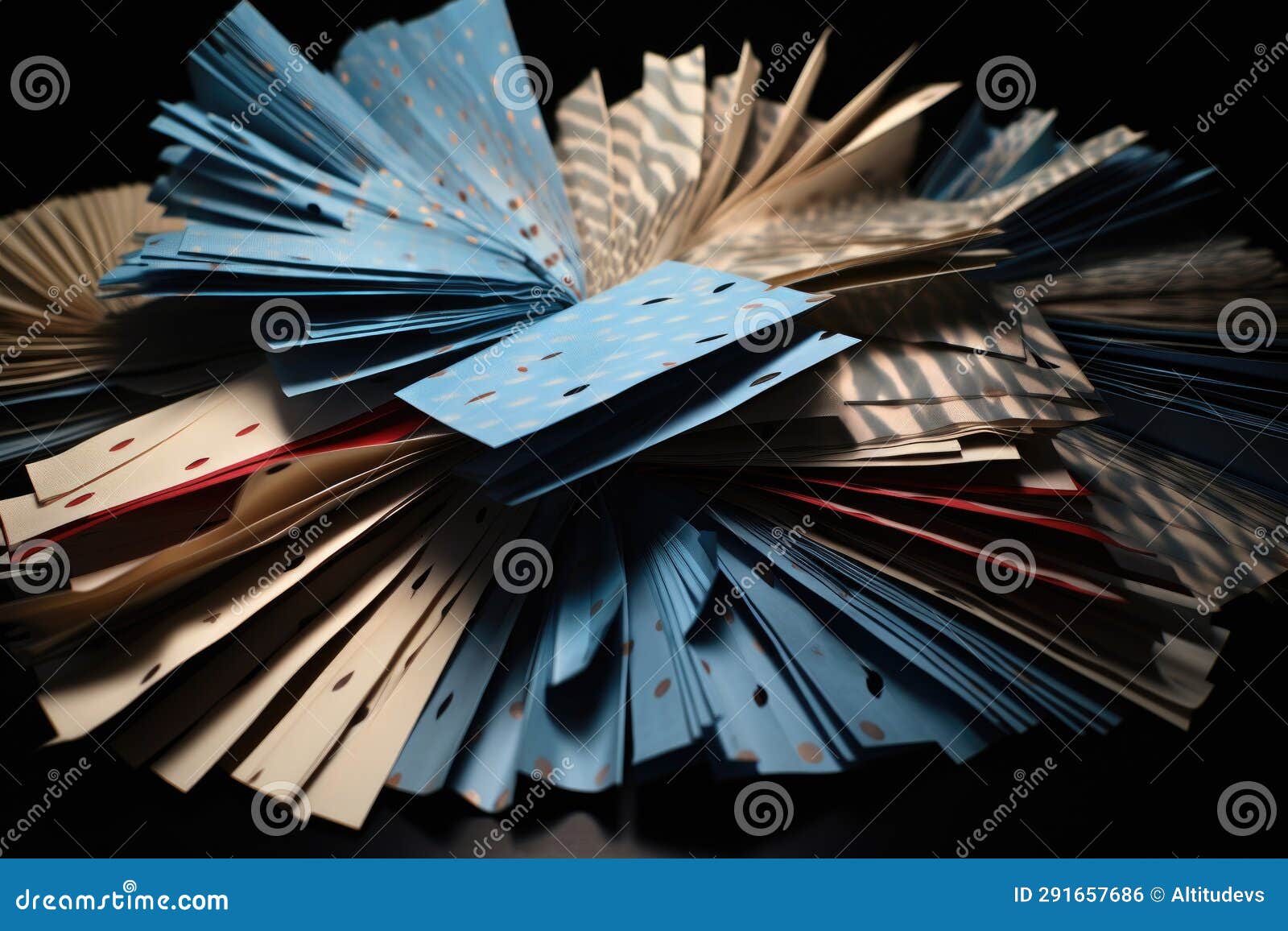 Shot of Several Tax Forms Fanned Out on a Surface Stock Photo - Image ...