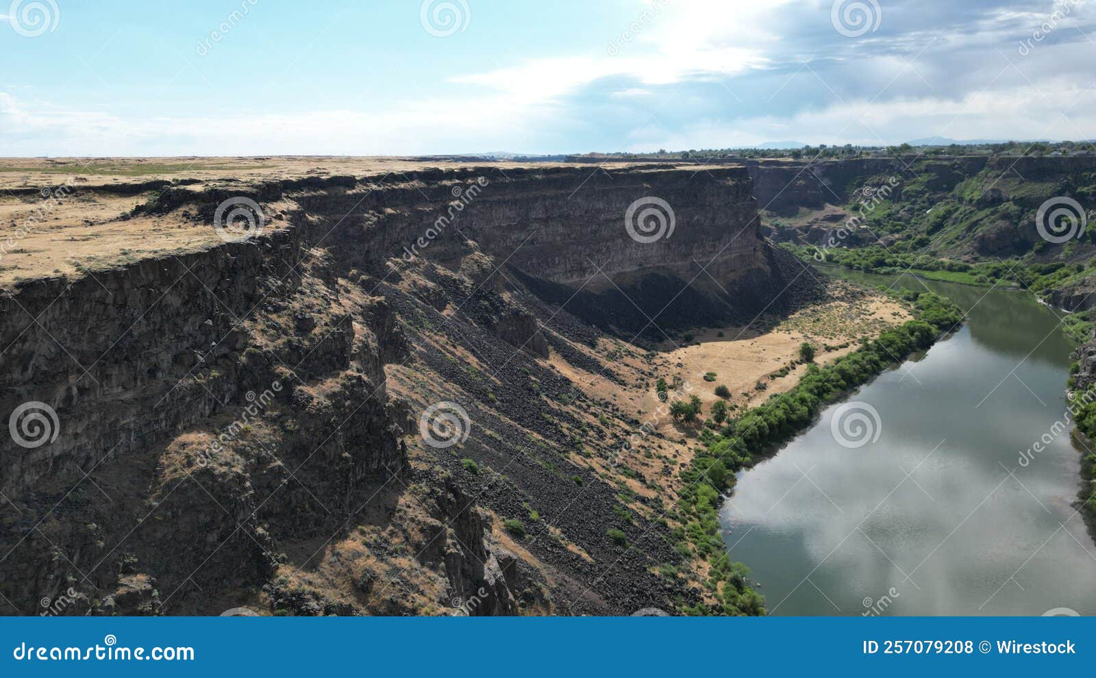 Shot of the Snake River Plain Stock Photo - Image of canyon, landscape ...