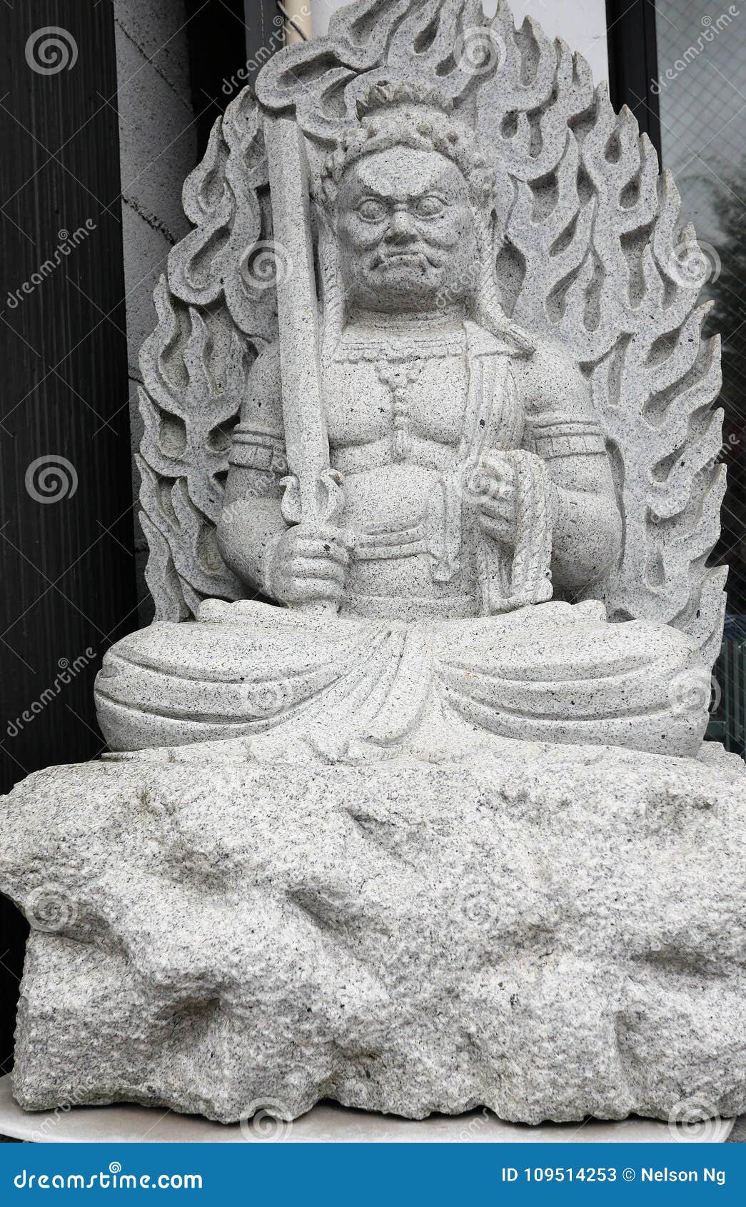 Stone Statue of Buddha, Deity, Sacred Animal and Creature Stock Image ...