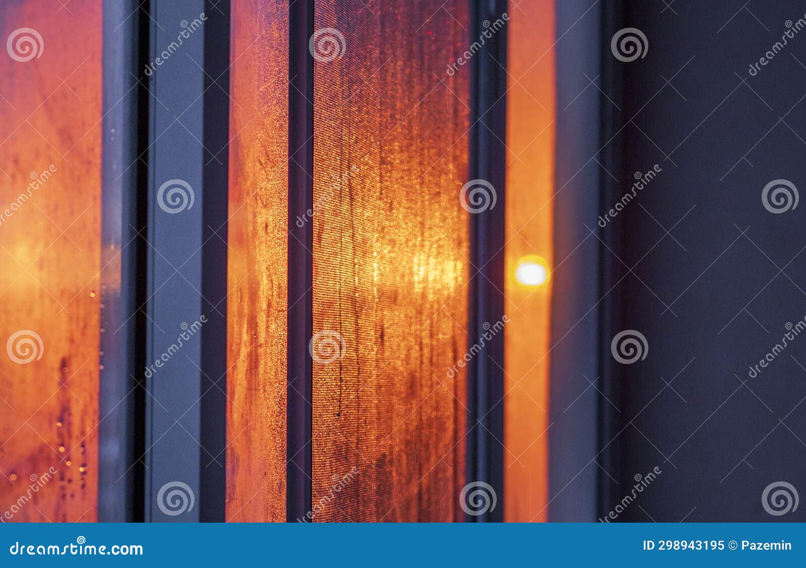 Shot of the Sun Setting and Reflecting in the Window. Concept Stock ...