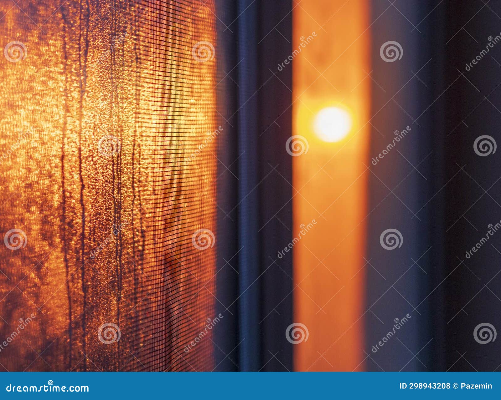 Shot of the Sun Setting and Reflecting in the Window. Concept Stock ...